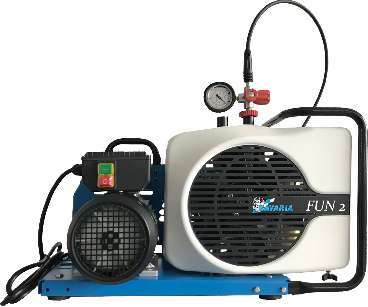 BAVARIA FUN 2 110 Portable Breathing Air Compressor - Safety Stop