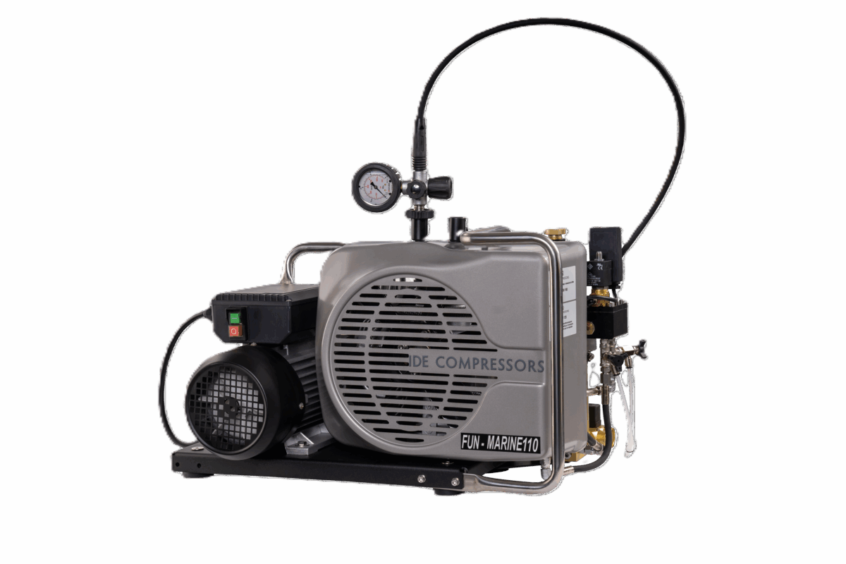 IDE Fun Marine 85 Breathing air Compressor fully Optimised - Safety Stop