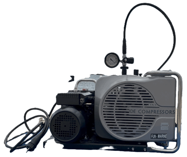 FUN MARINE 110 Portable Breathing Air Compressor - 200 Bar - Safety Stop